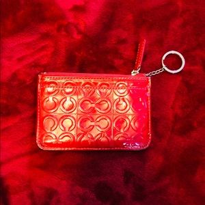 Coach | Accessories | Authentic Coach Key Ring With Zipper Pouch | Poshmark